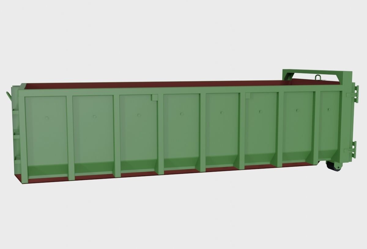 3D model Steel dumpster 20 cubic meters VR / AR / low-poly | CGTrader