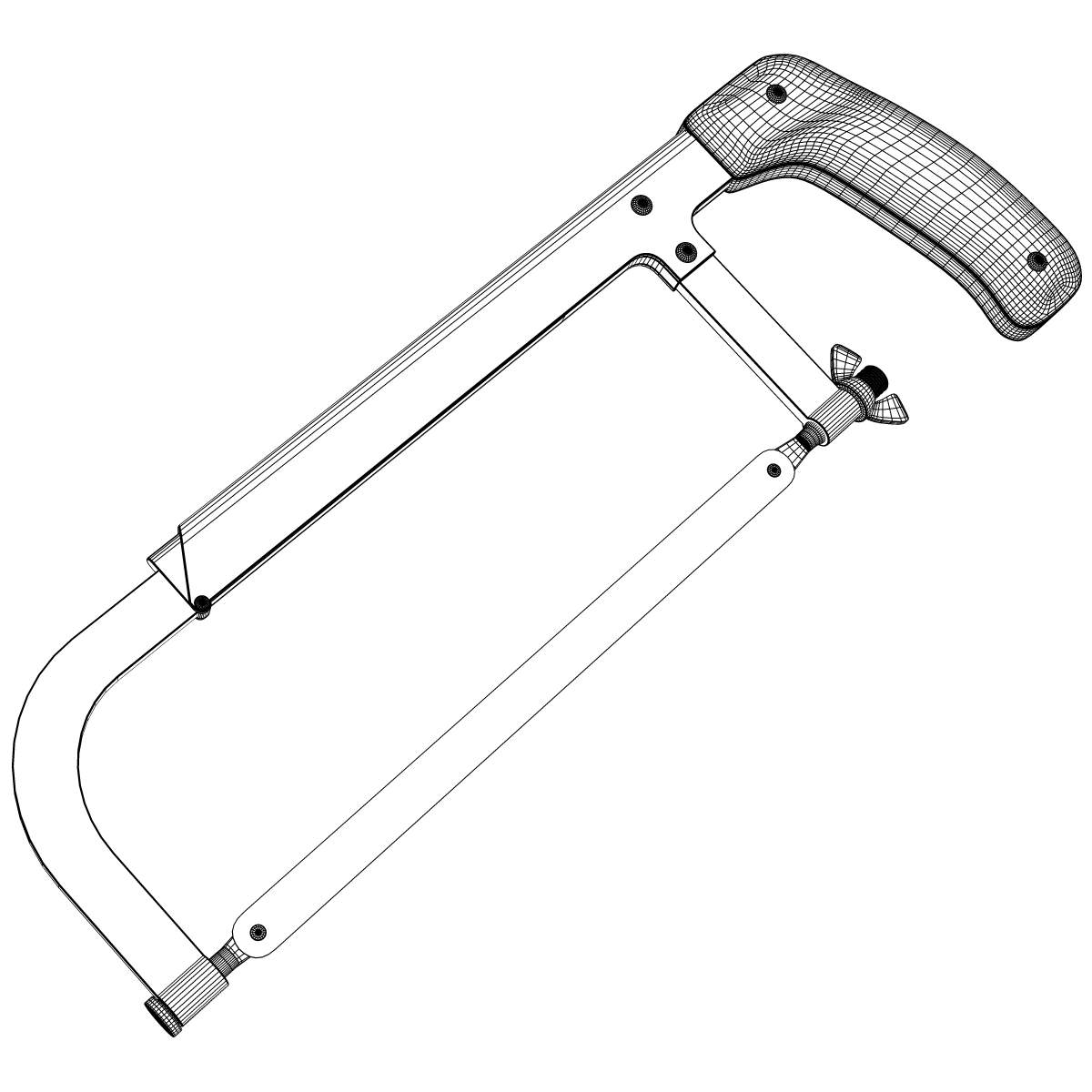 Hacksaw 3D model | CGTrader