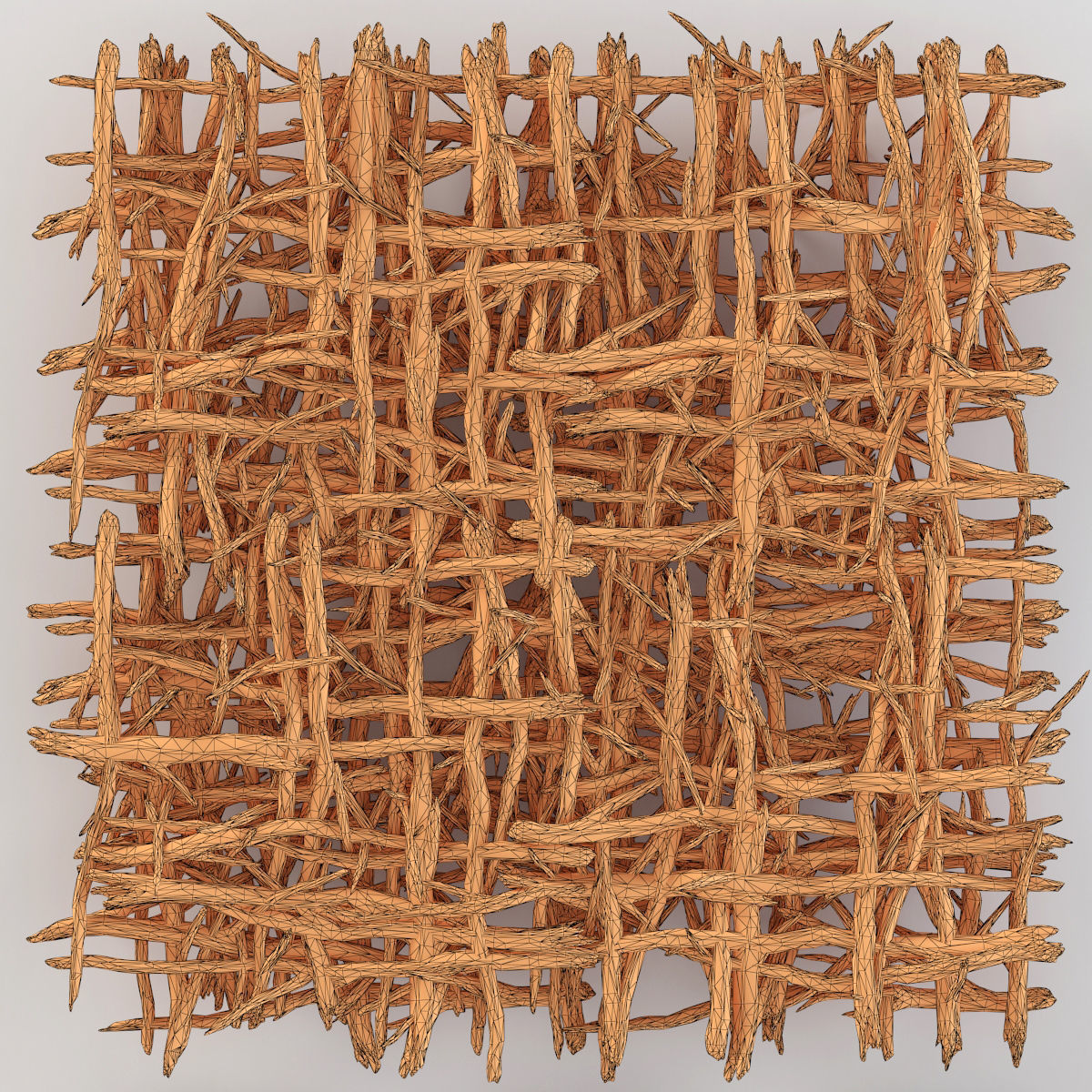 Branch crooked decoration part n1 3D model | CGTrader