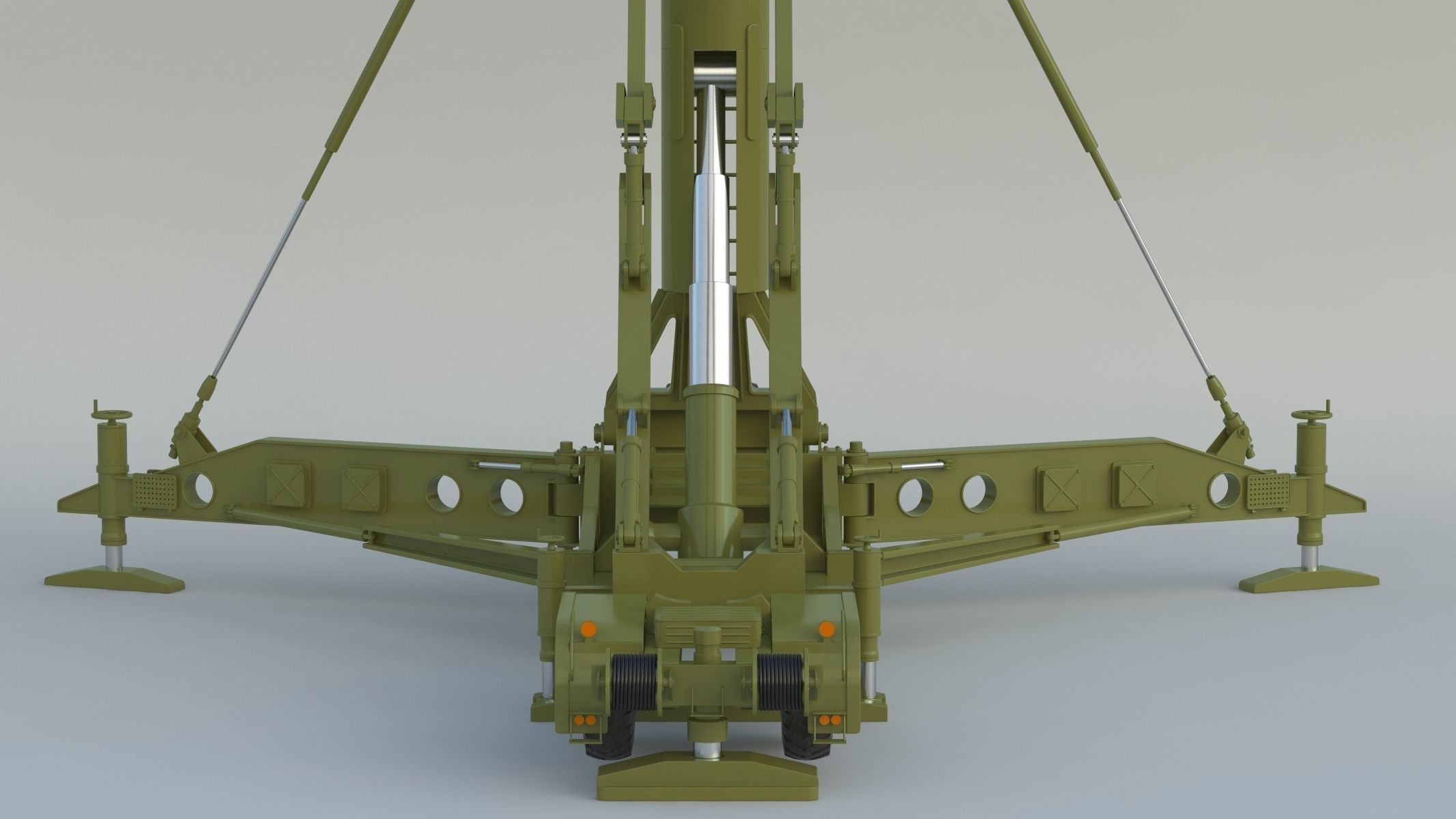 40V6M Flap Lid Mast Radar 3D model | CGTrader