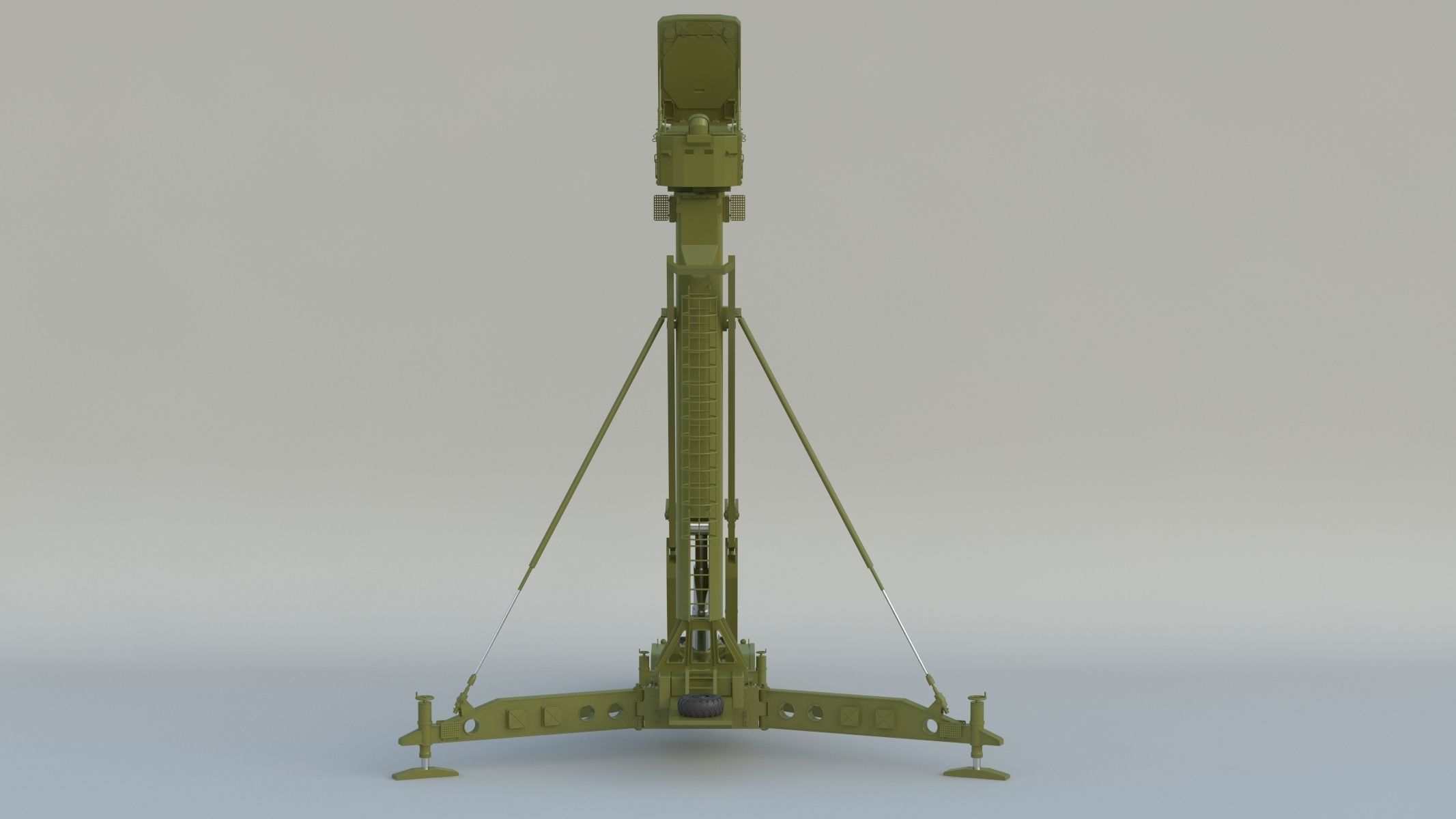 40V6M Flap Lid Mast Radar 3D model | CGTrader
