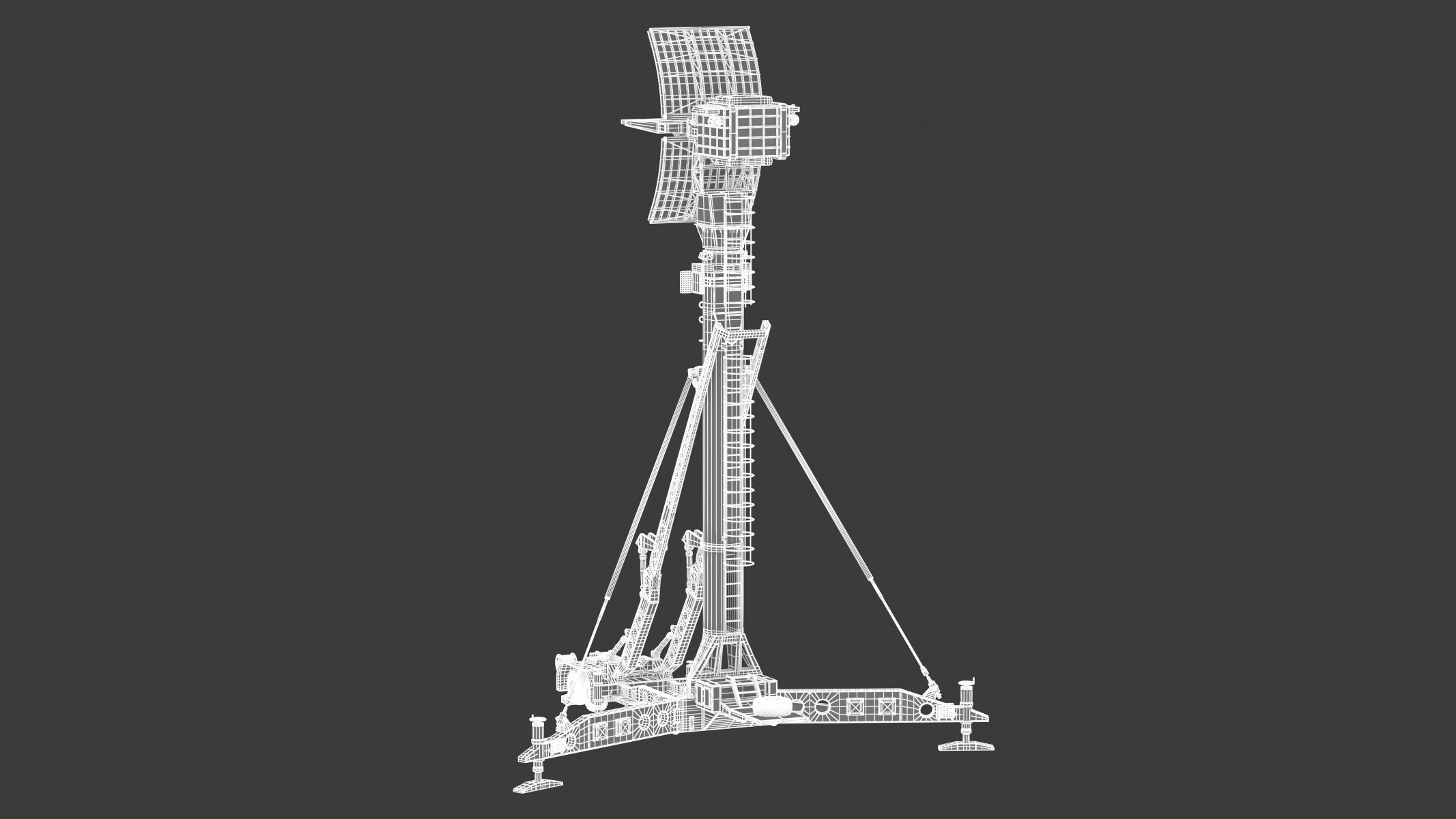 40V6MD Clam Shell Mast Radar 3D model | CGTrader