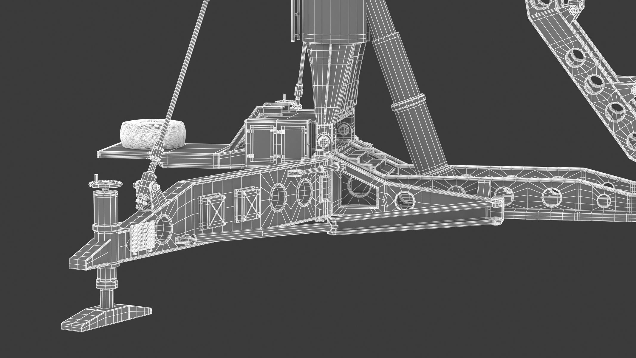 40V6MD Clam Shell Mast Radar 3D model | CGTrader