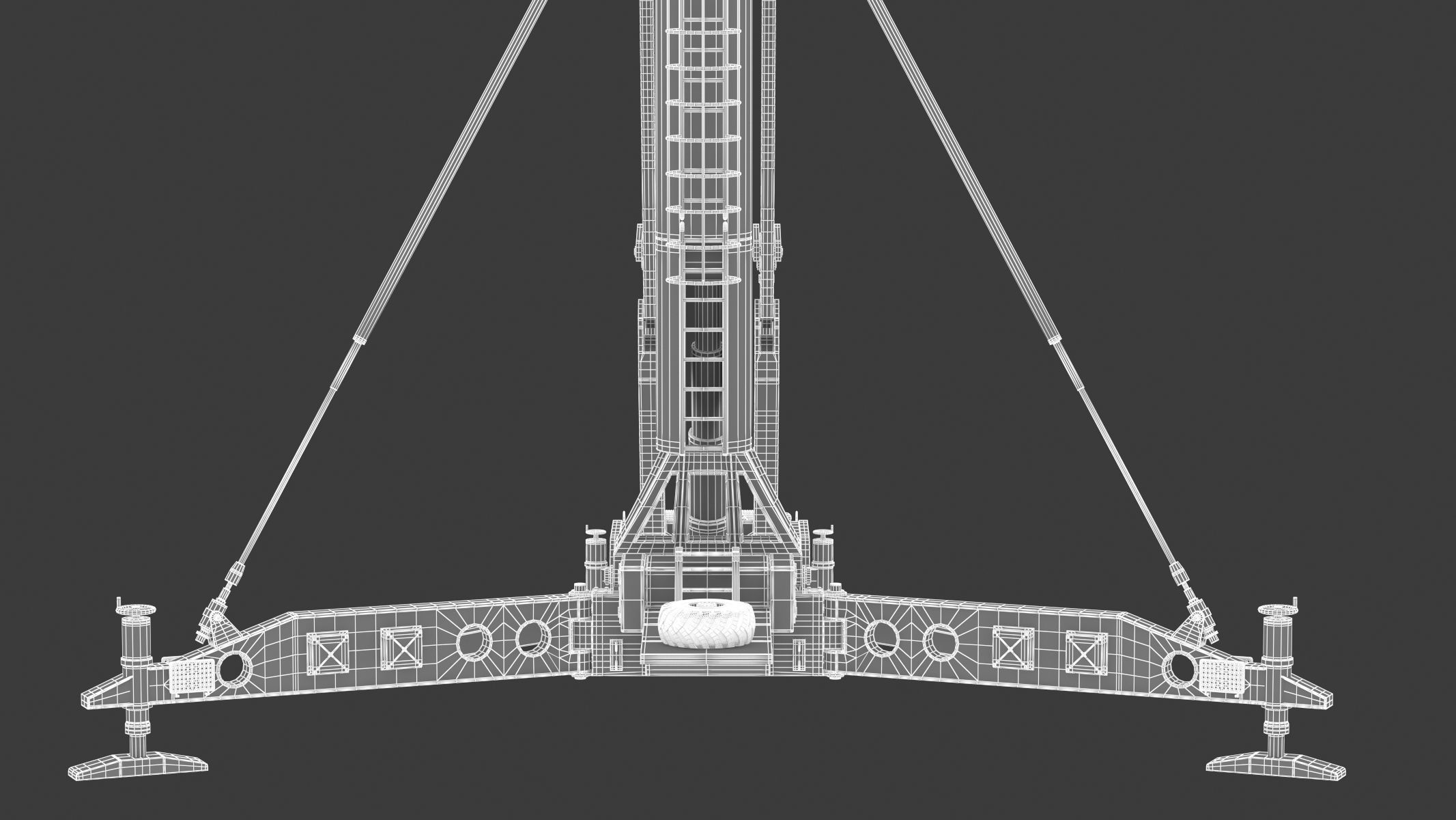 40V6MD Clam Shell Mast Radar 3D model | CGTrader