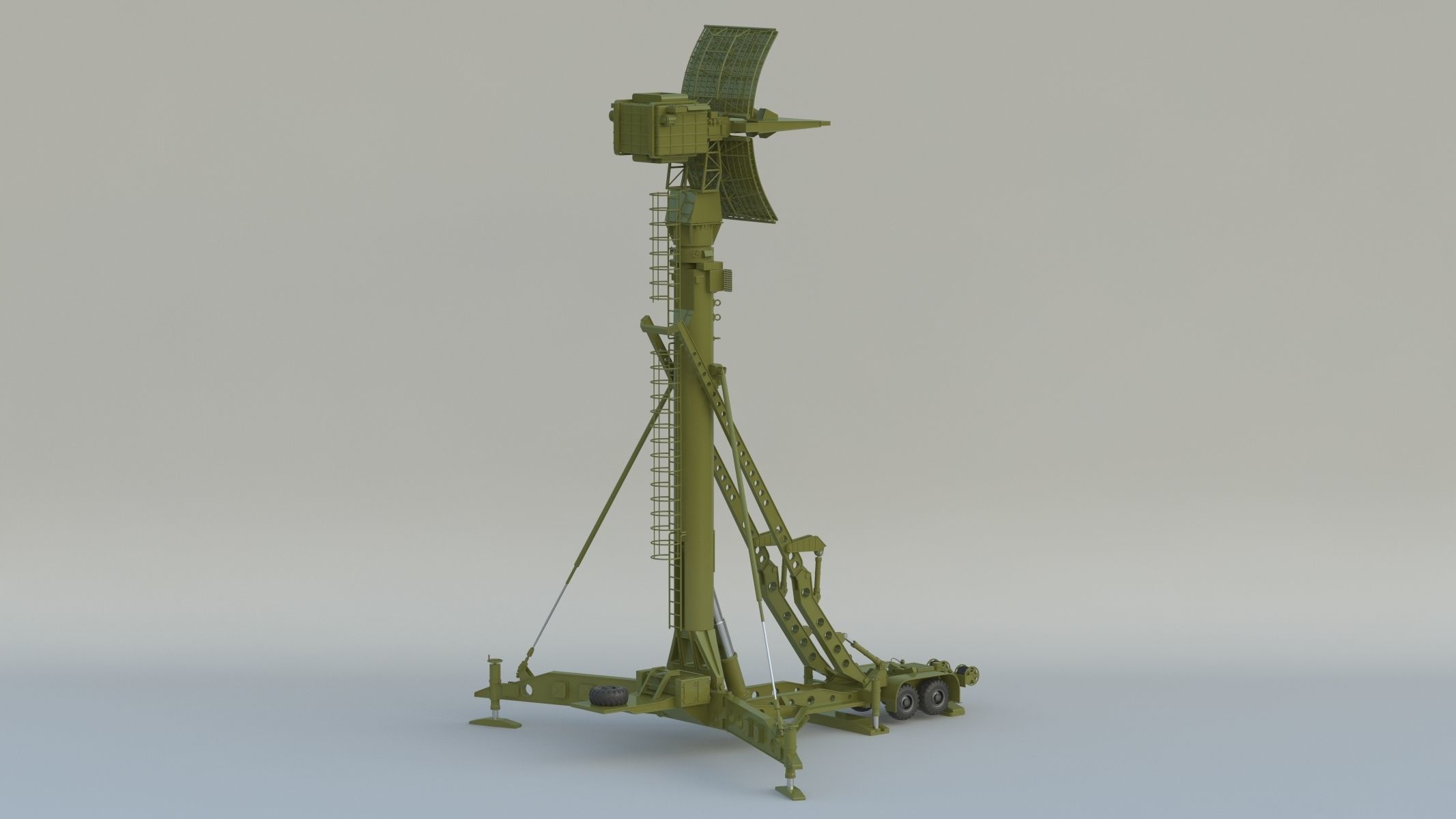 40V6MD Clam Shell Mast Radar 3D model | CGTrader