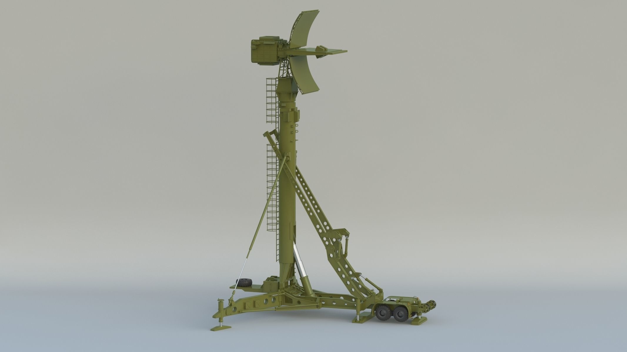 40V6MD Clam Shell Mast Radar 3D model | CGTrader