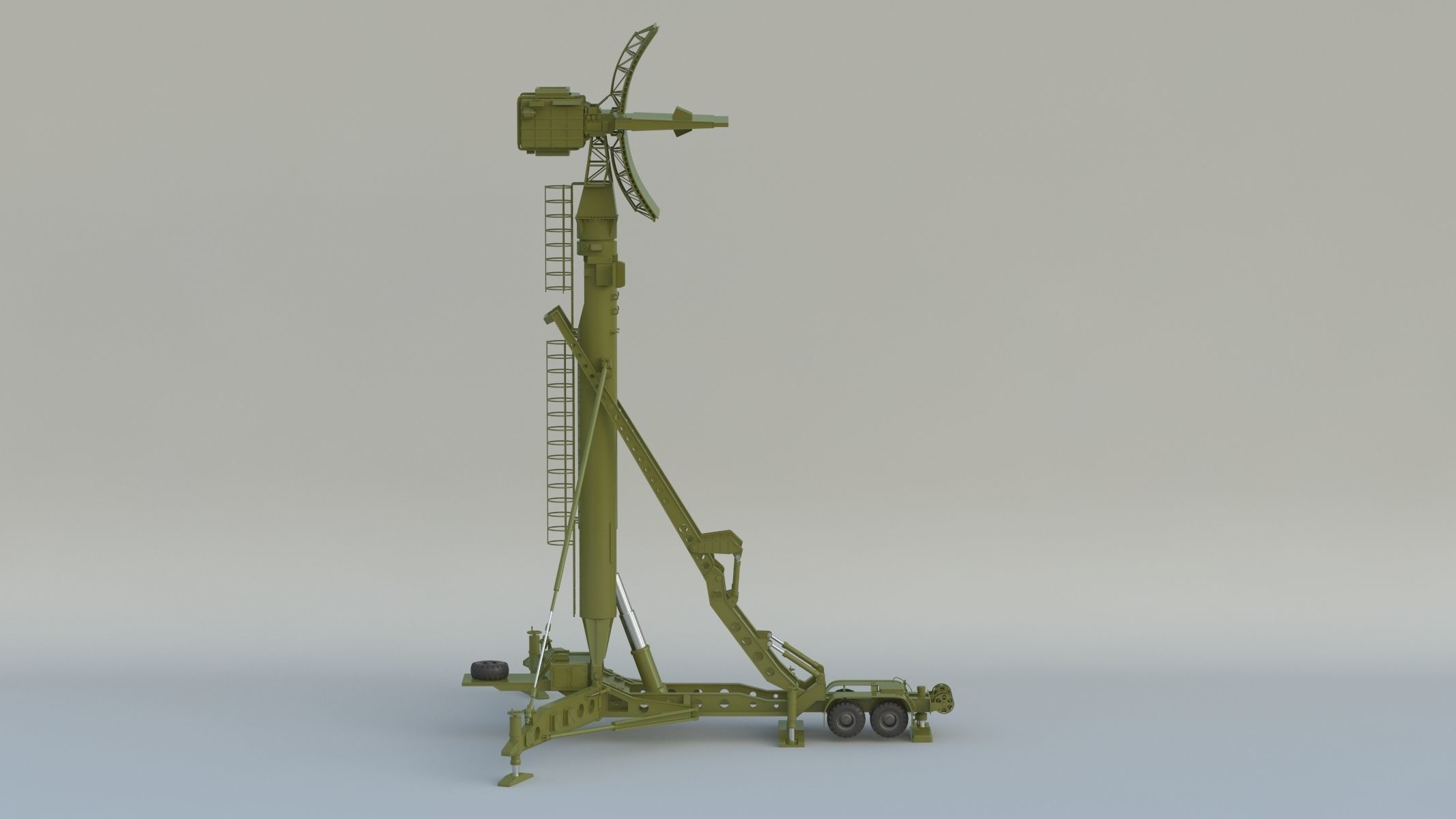 40V6MD Clam Shell Mast Radar 3D model | CGTrader