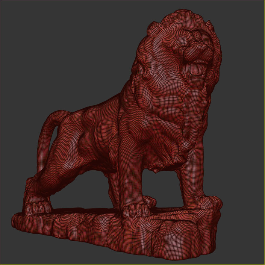 Lion statue 3D model | CGTrader