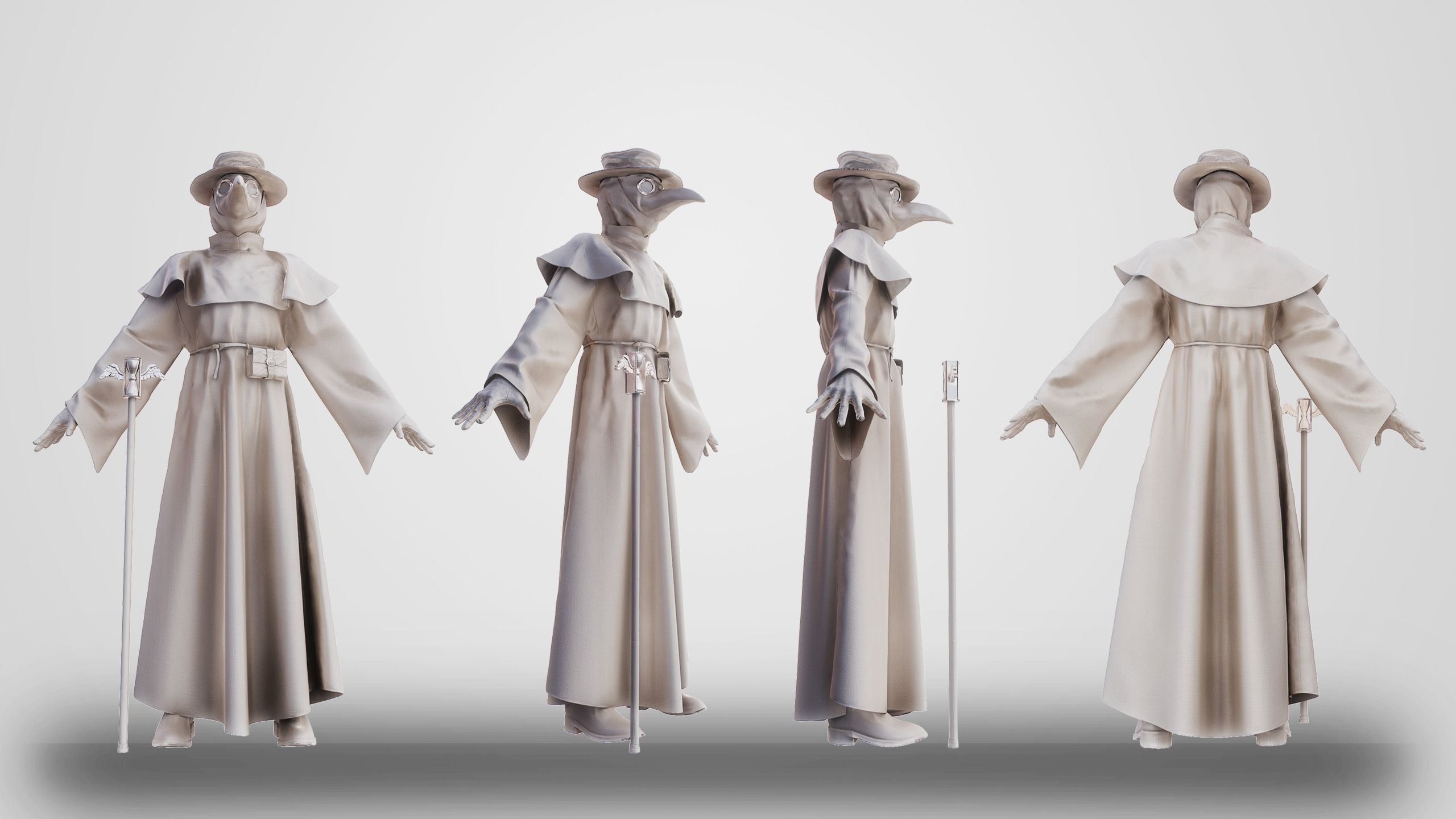 The plague doctor 3D model | CGTrader