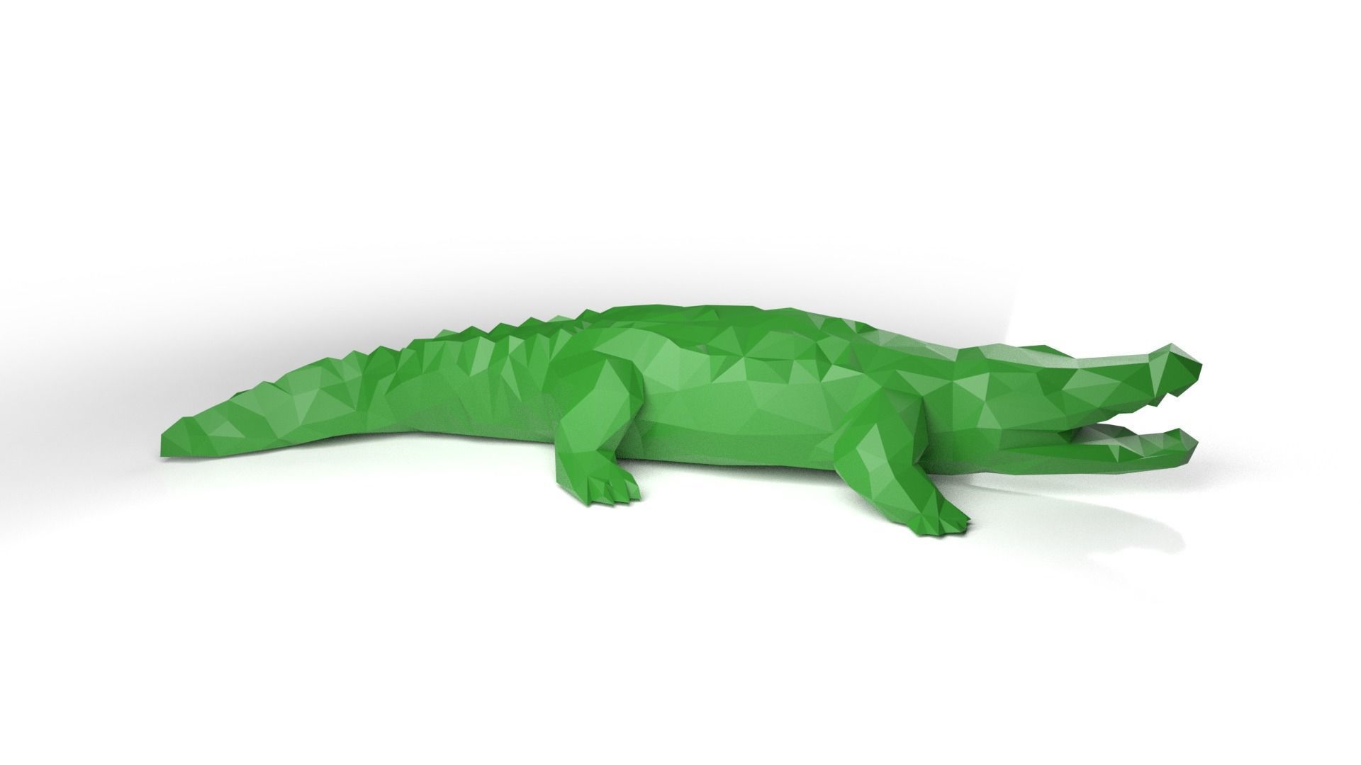 Crocodile Low Poligonal 3D model | CGTrader