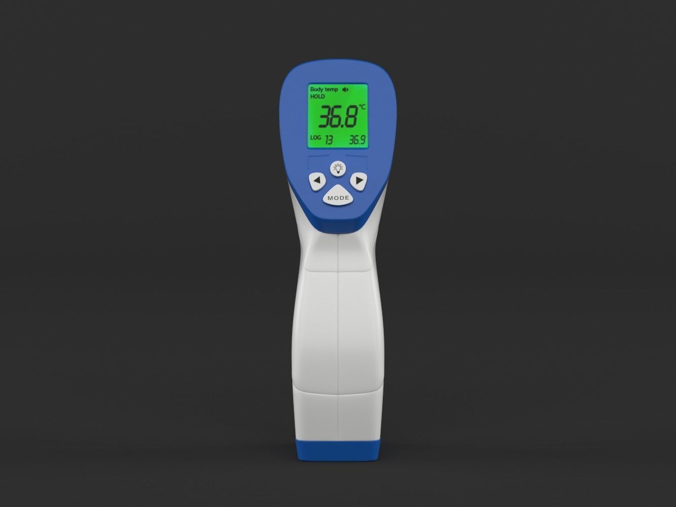 Digital Infrared Forehead Thermometer 3D model | CGTrader