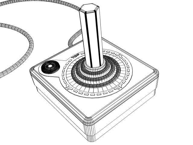 Atari Joystick 3D model | CGTrader