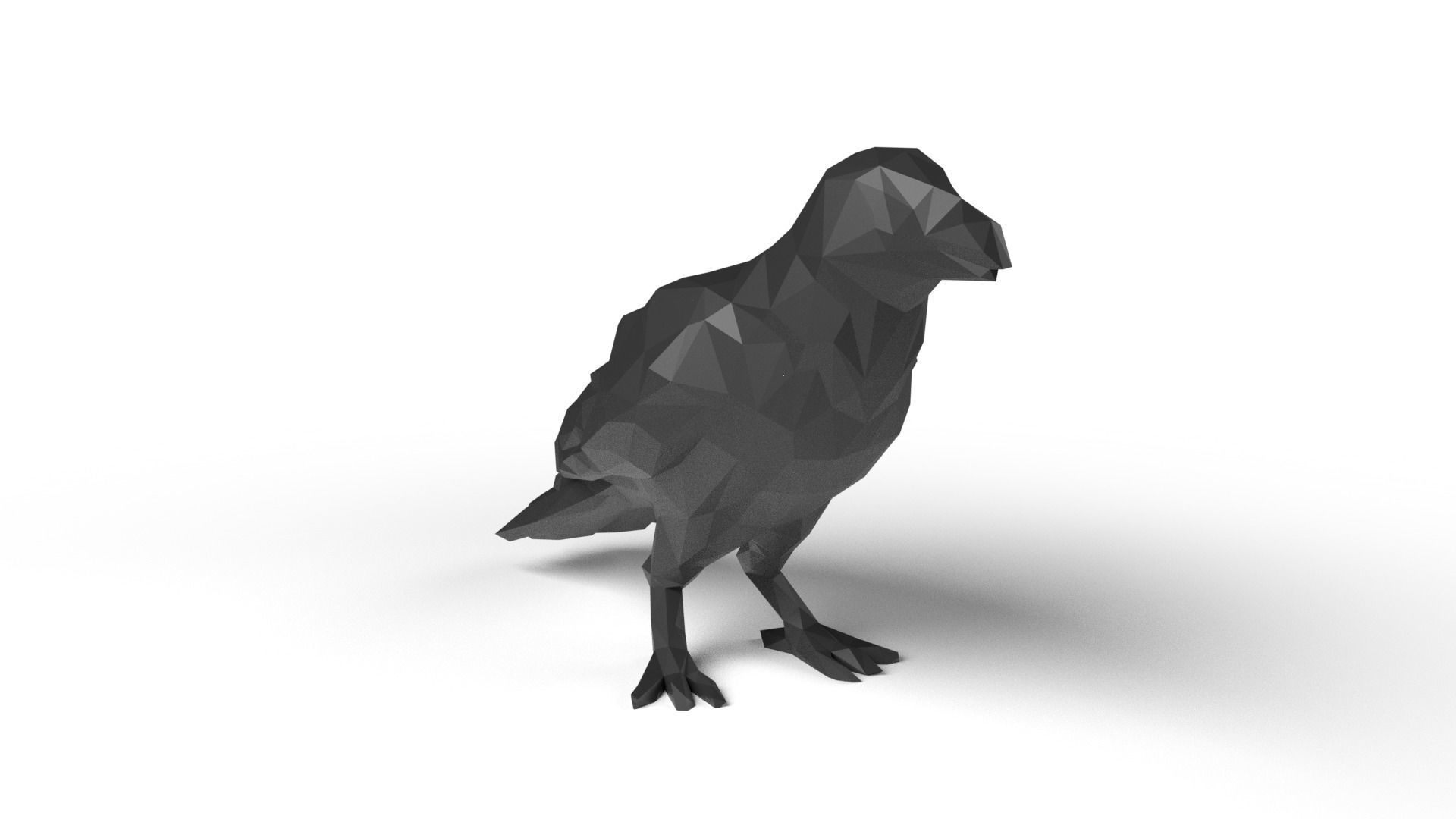 3D model Crow Low Poligonal VR / AR / low-poly | CGTrader