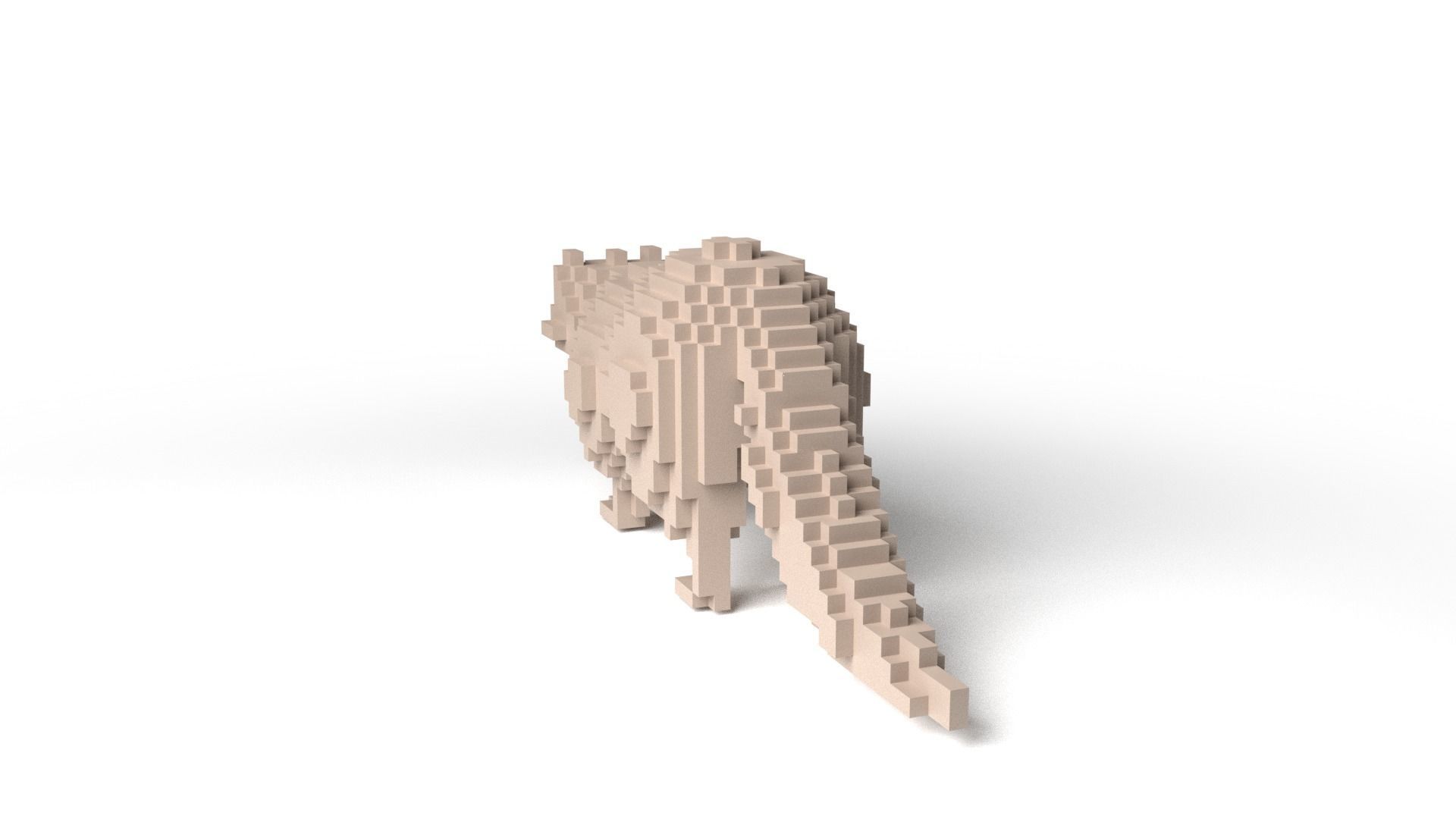 3D model Raccoon Minecraft Voxel VR / AR / low-poly | CGTrader