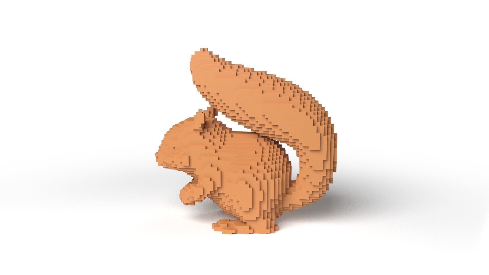 3D model Squirrel Minecraft Voxel VR / AR / low-poly | CGTrader