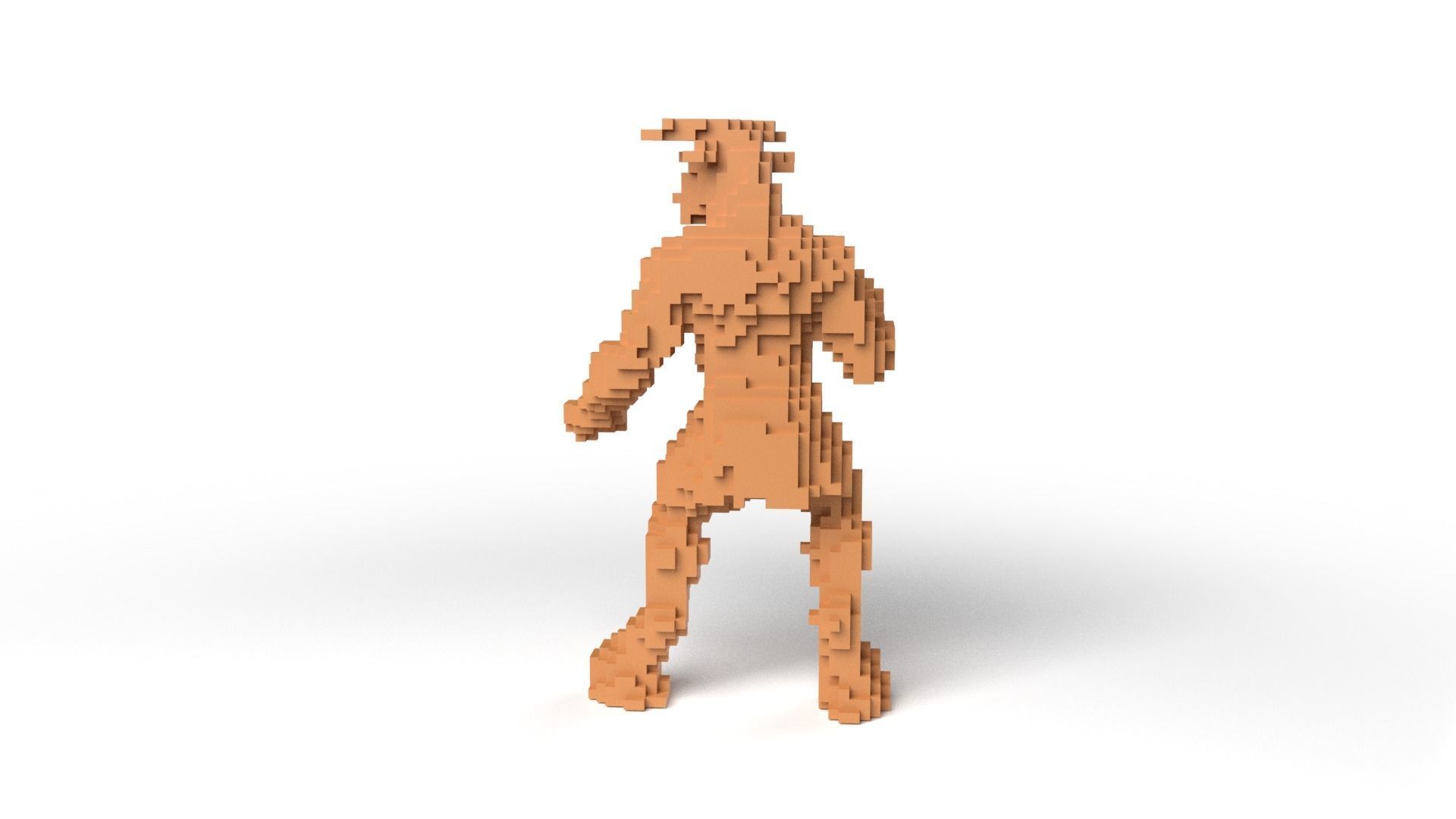 3D model Minotaur Minecraft Voxel VR / AR / low-poly | CGTrader