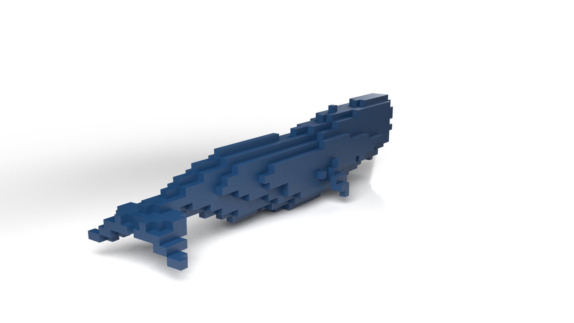 3D model Whale Minecraft Voxel VR / AR / low-poly | CGTrader