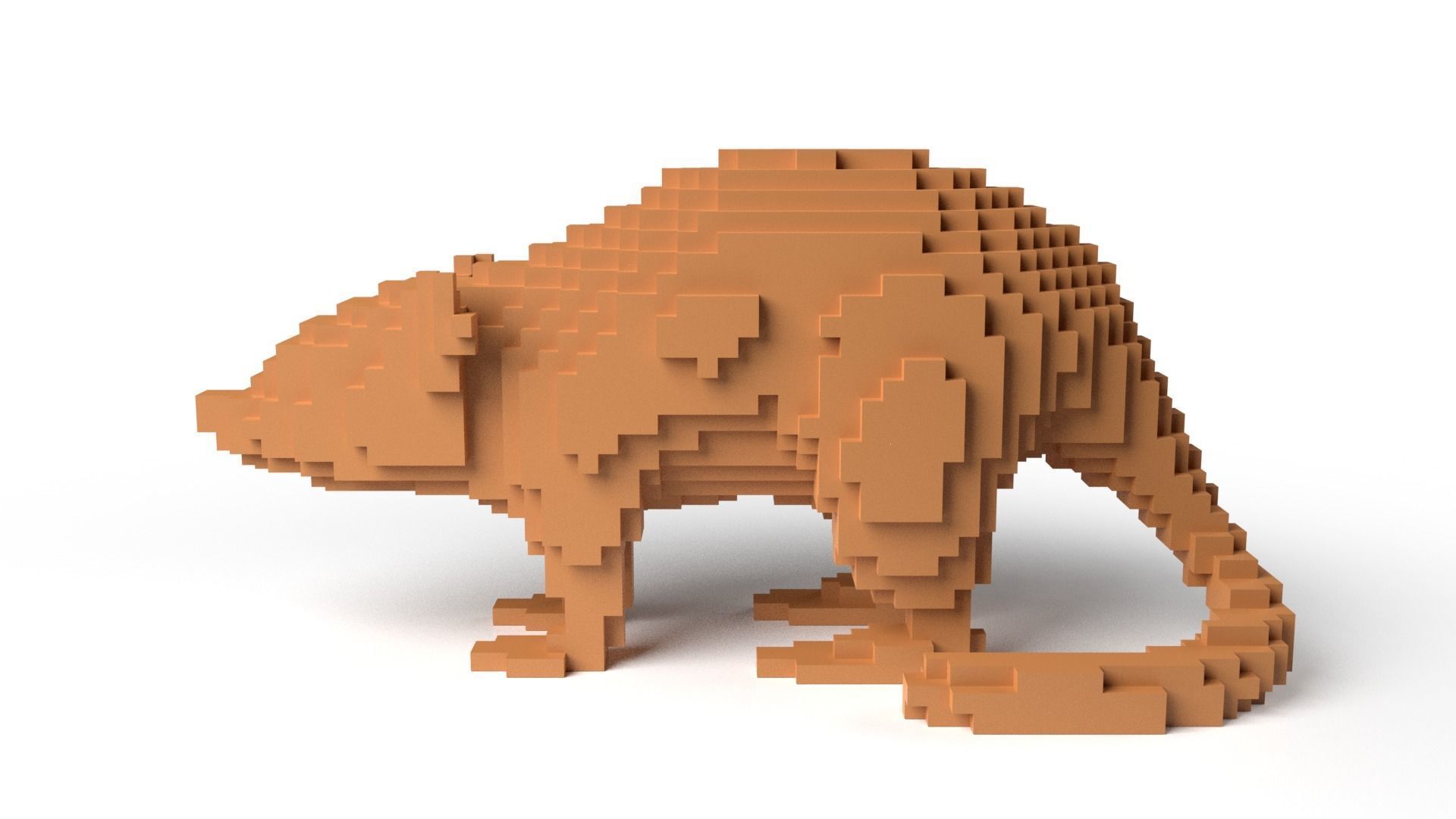 3D model Mouse Minecraft Voxel VR / AR / low-poly | CGTrader
