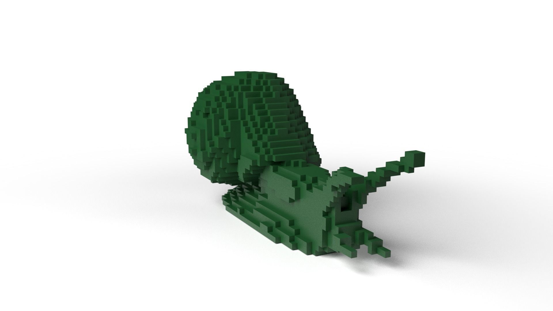 3D model Snail Minecraft Voxel VR / AR / low-poly | CGTrader