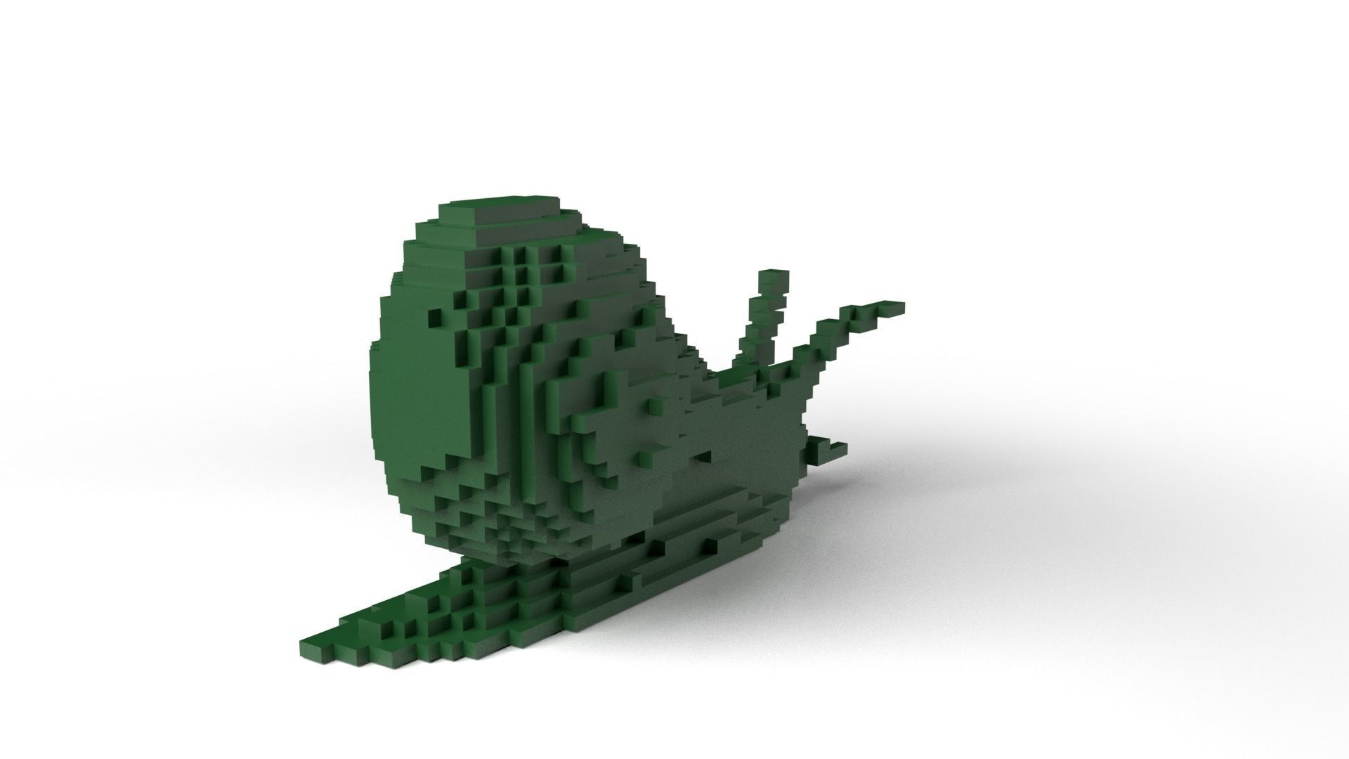 3D model Snail Minecraft Voxel VR / AR / low-poly | CGTrader