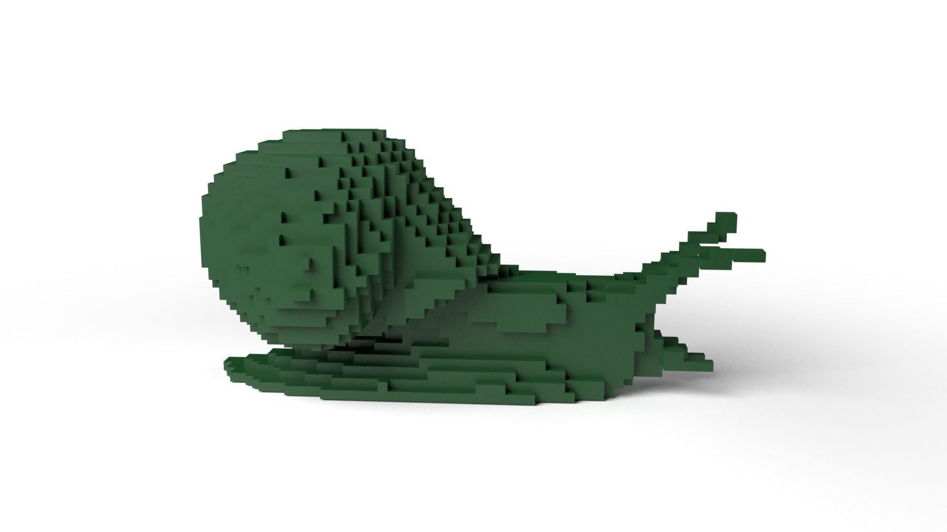 3D model Snail Minecraft Voxel VR / AR / low-poly | CGTrader