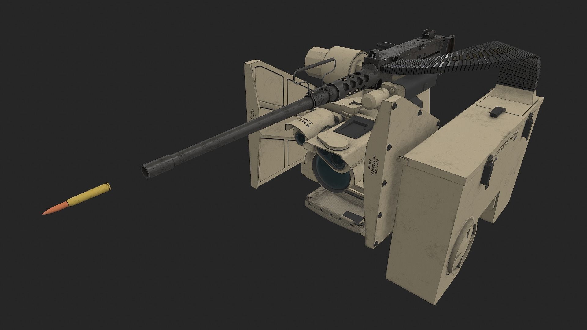 3D model CROWS KONGSBERG M2 VR / AR / low-poly | CGTrader