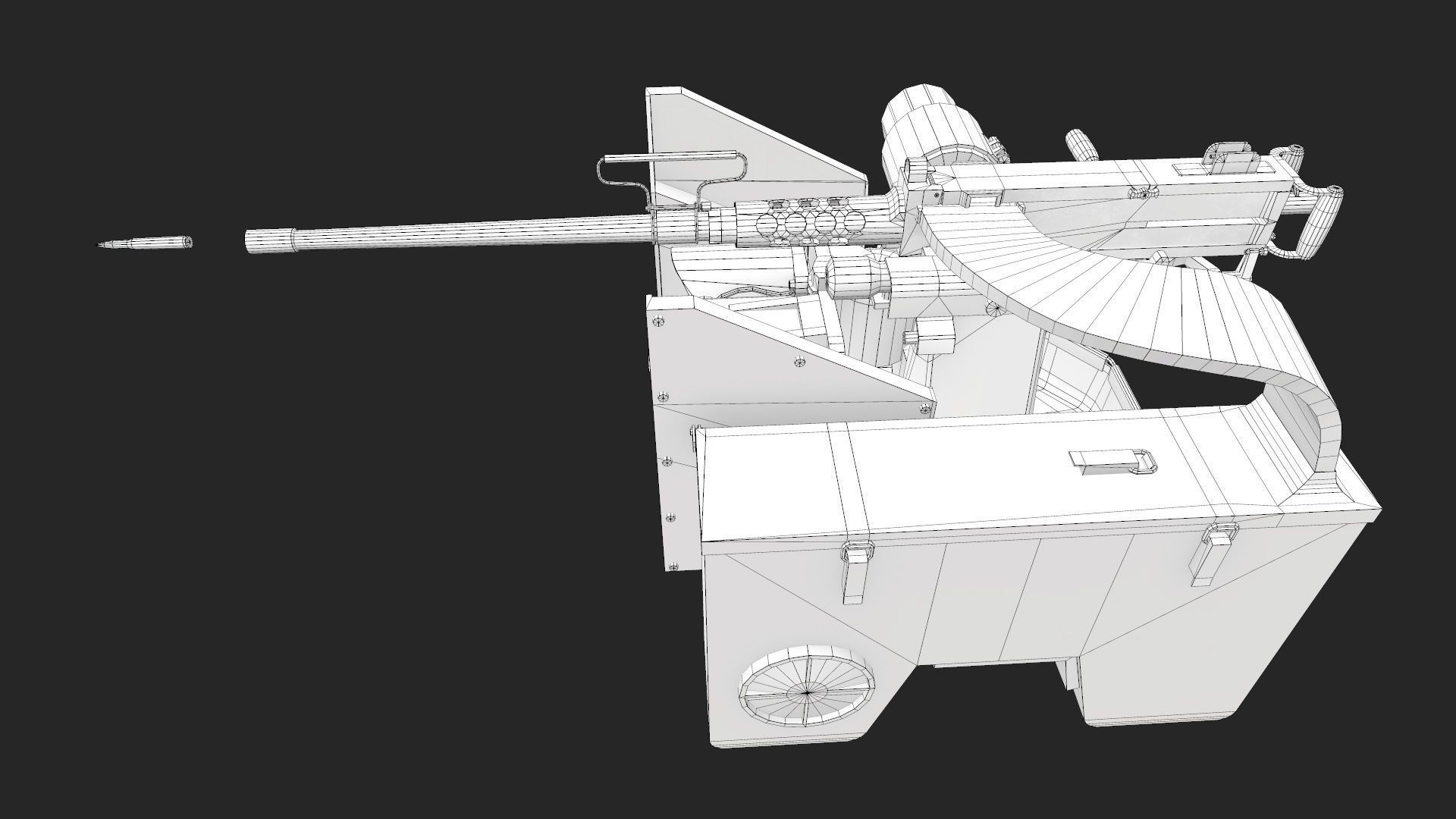 3D model CROWS KONGSBERG M2 VR / AR / low-poly | CGTrader