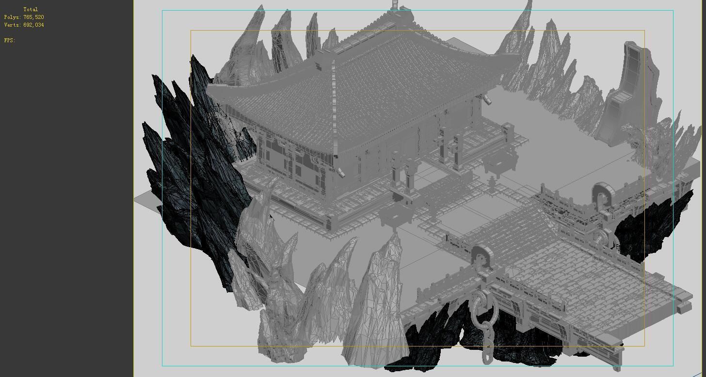 Game Model - Palace of the Imperial Palace 3D model | CGTrader