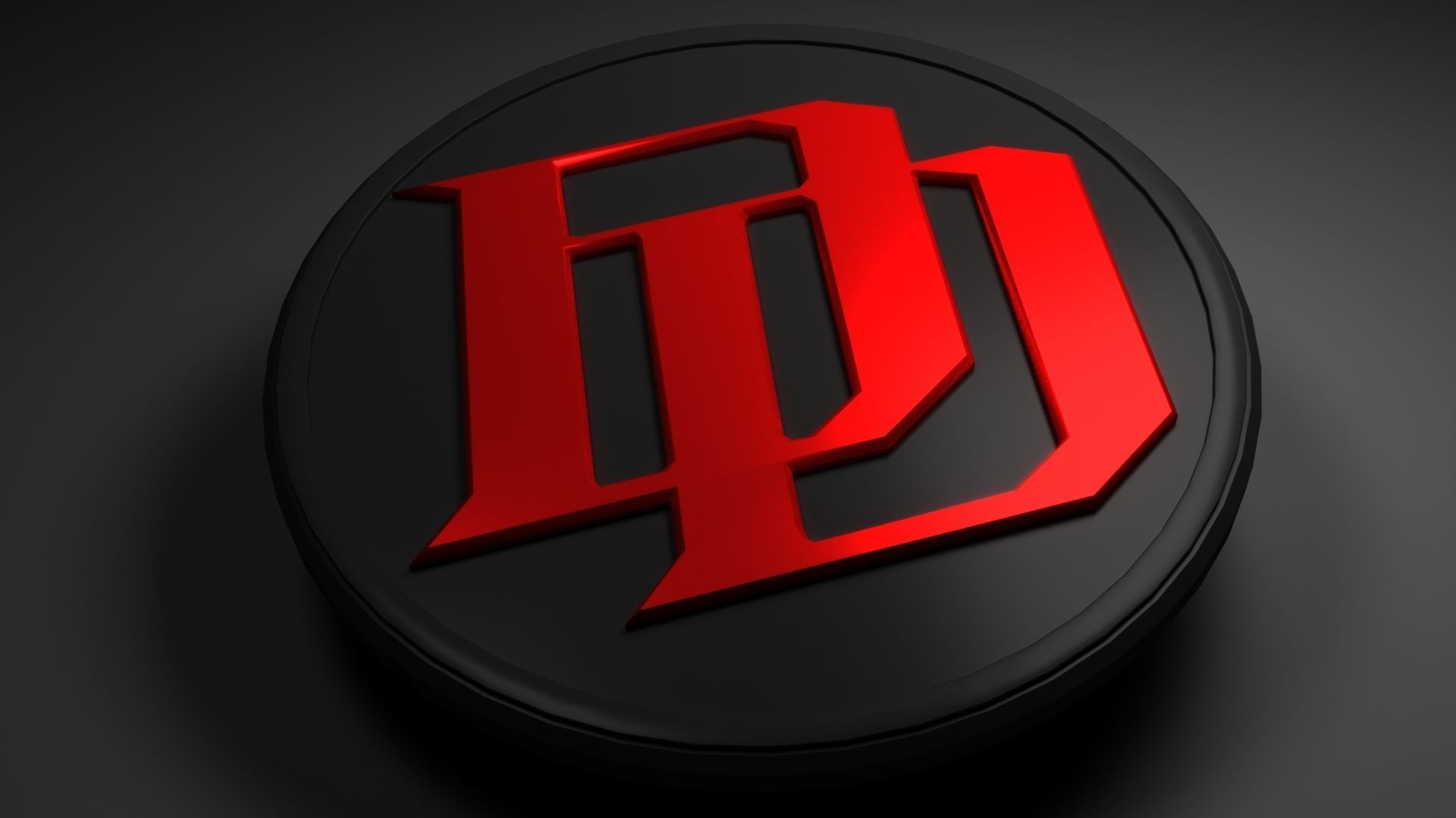 3D model Daredevil logo animated VR / AR / low-poly | CGTrader