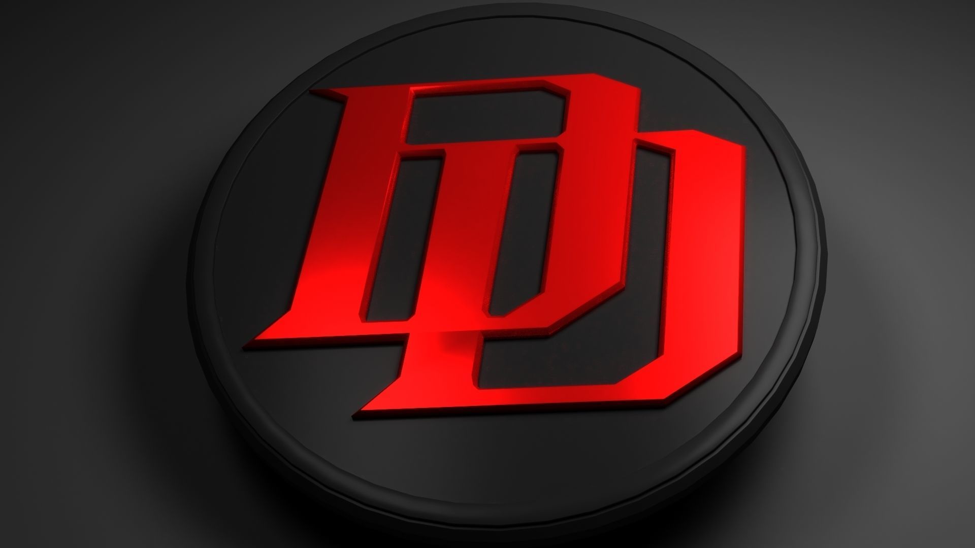 3D model Daredevil logo animated VR / AR / low-poly | CGTrader