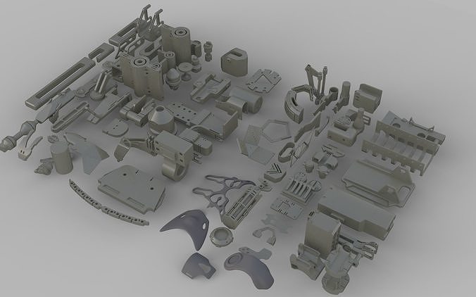 Kitbash pack num1 3D model | CGTrader
