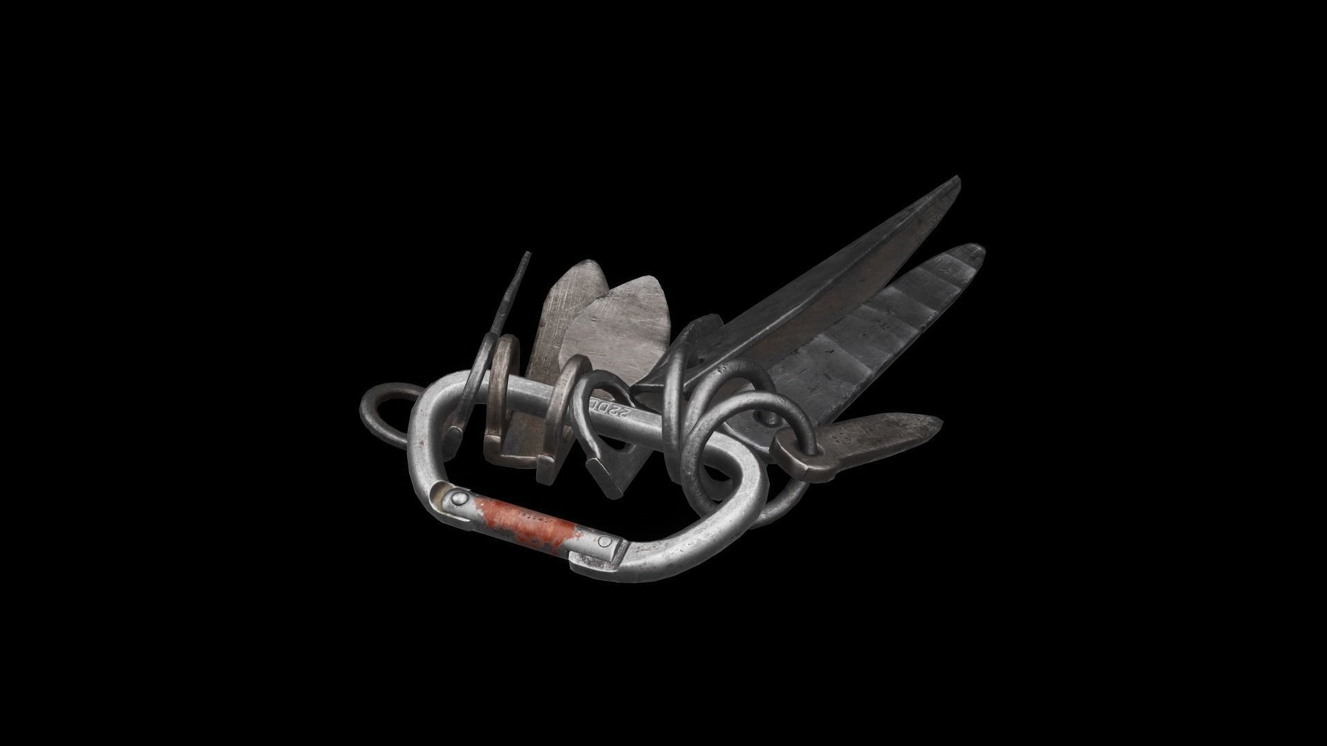 3D model Set of old climbing pitons VR / AR / low-poly | CGTrader