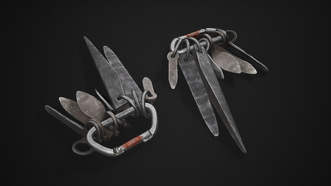 3D model Set of old climbing pitons VR / AR / low-poly | CGTrader