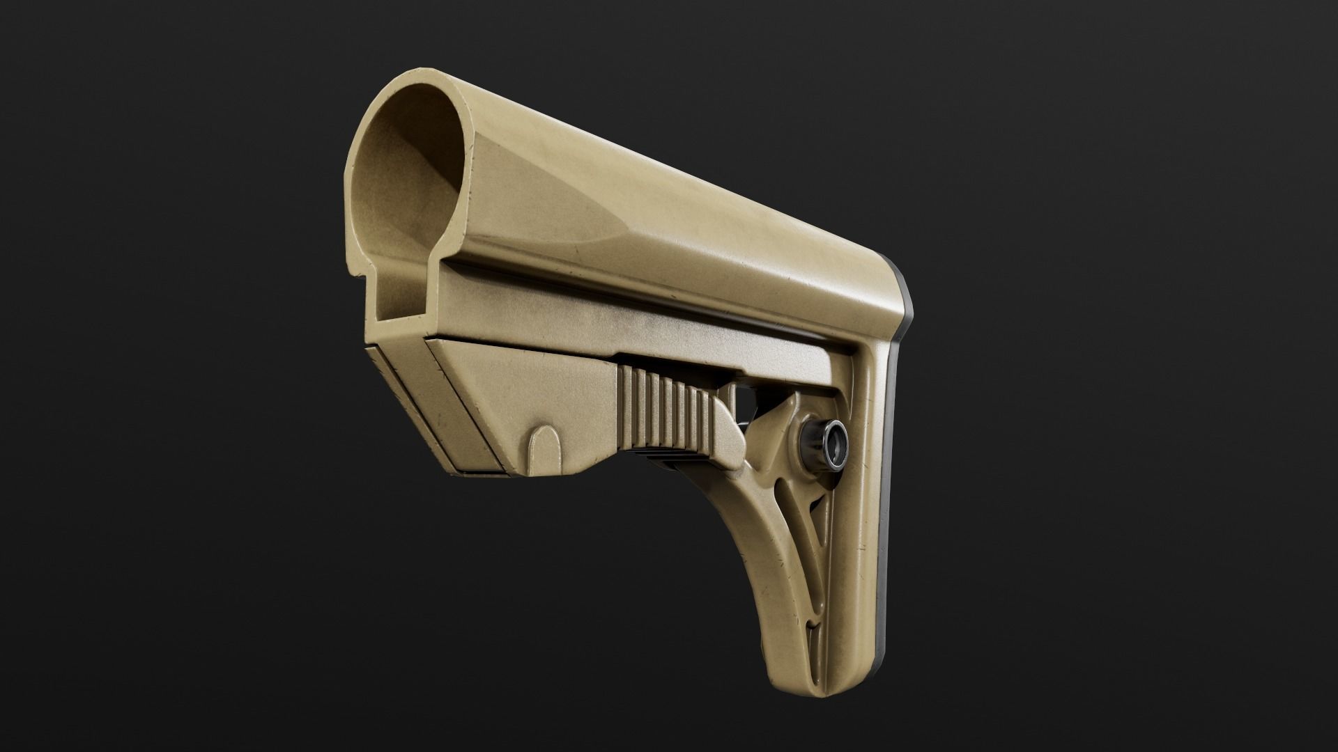 3D model Leapers UTG PRO Model 4 Ops S3 AR15 Collapsible Buttstock VR ...