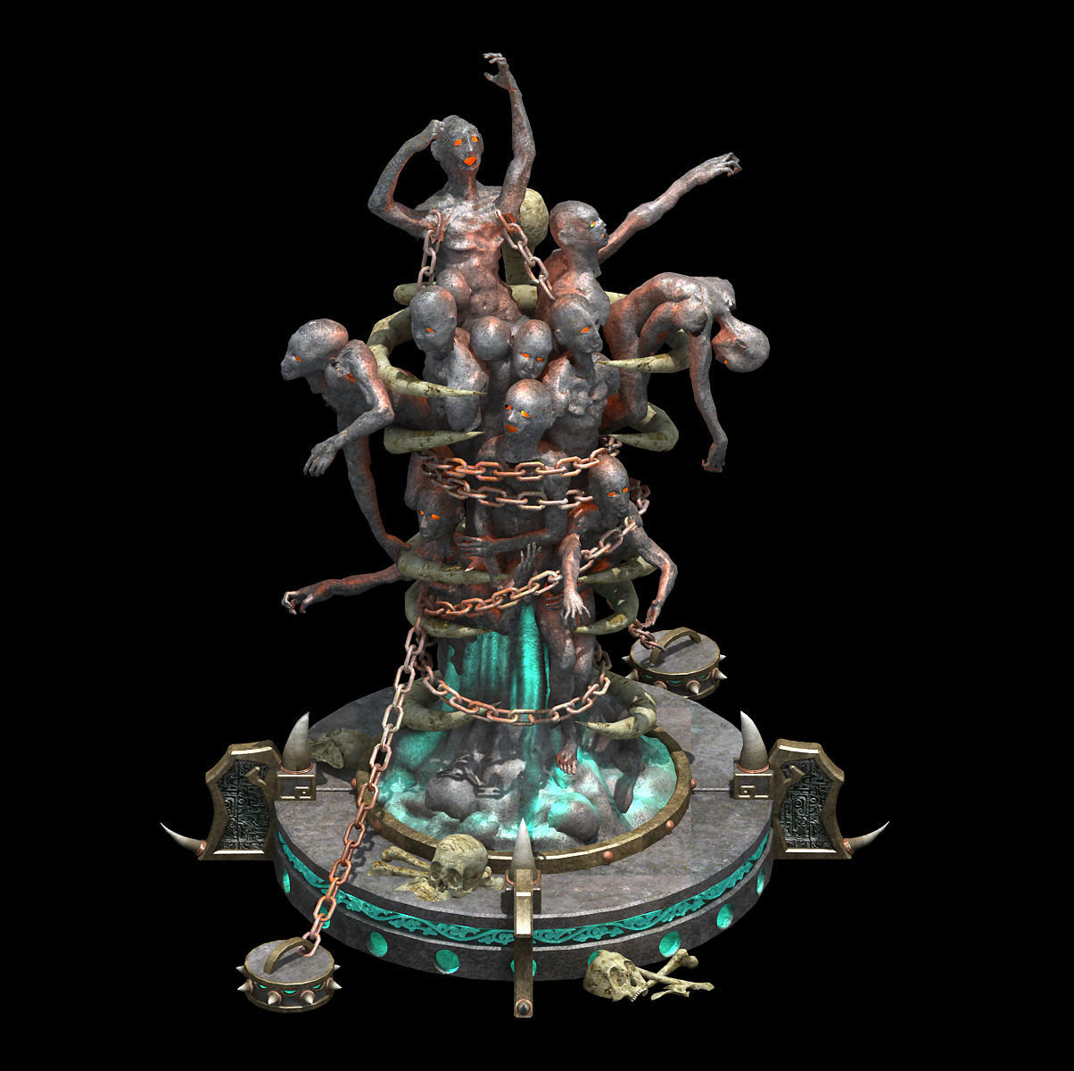 Hell - Ghost Totem 3D model | CGTrader