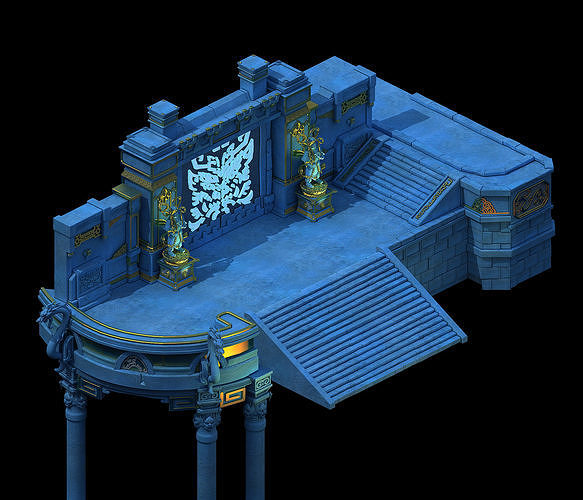 Ghost face peak - ghost mound door 01 3D model | CGTrader