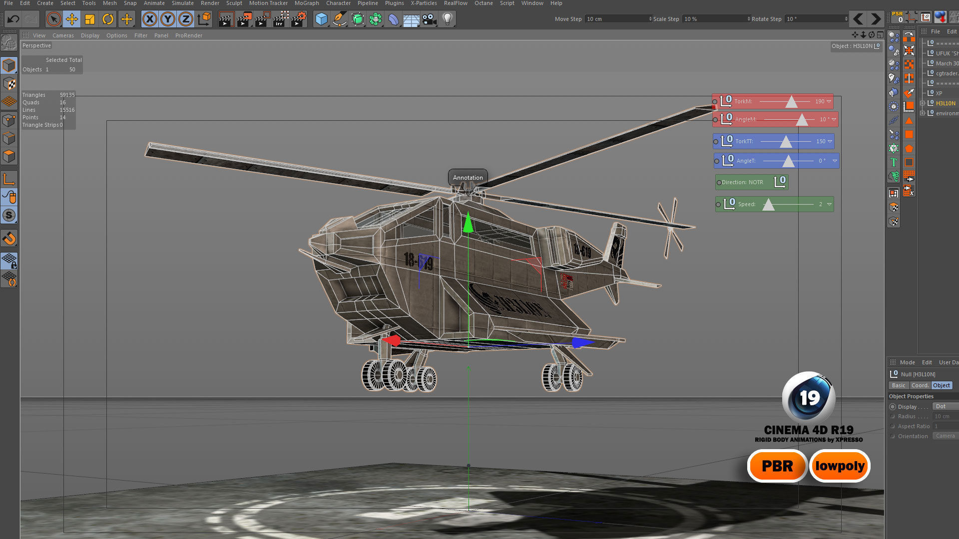 3D model Aerodynamic Animated Helicopter VR / AR / low-poly | CGTrader