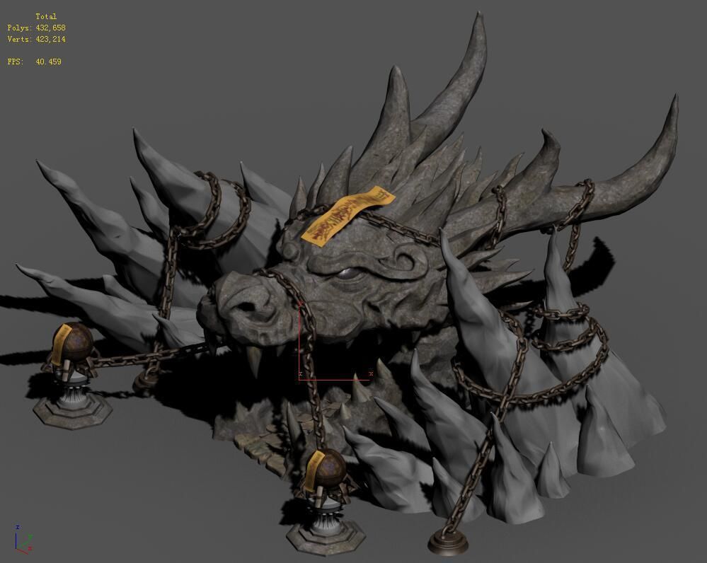 Trapped Dragon Cave - Entrance 3D model | CGTrader