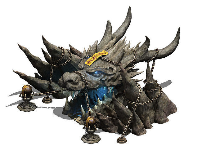 Trapped Dragon Cave - Entrance 3D model | CGTrader