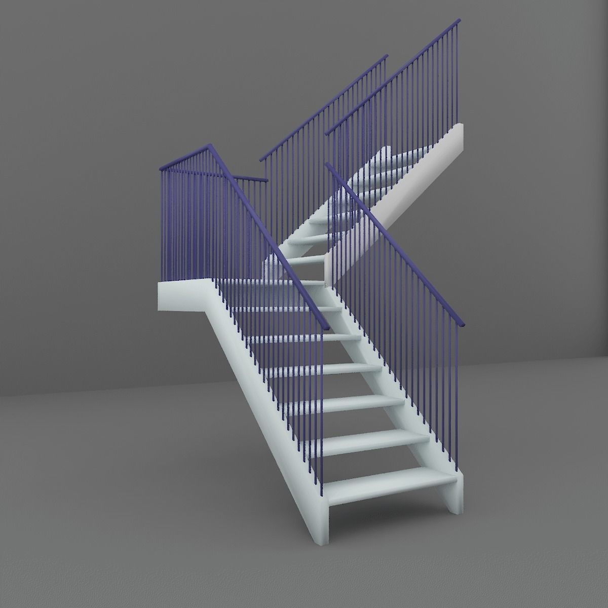 Stairs house 3D model | CGTrader