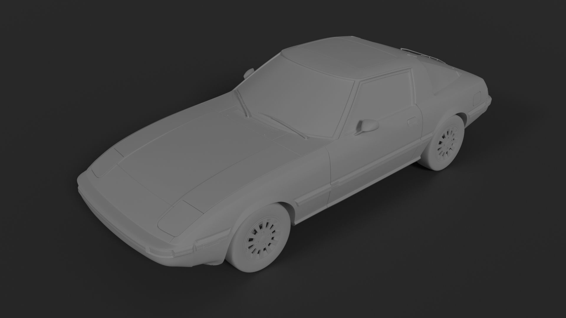 Mazda RX-7 FB 3D model 3D printable | CGTrader