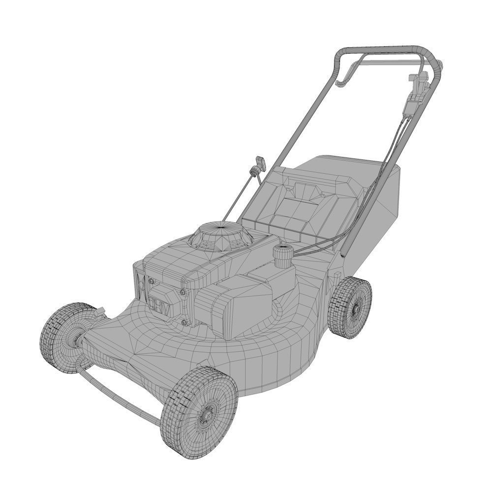 3D model garden lawn mower VR / AR / low-poly | CGTrader