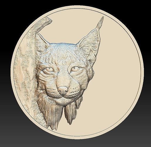 Linx Head Coin - relief - 2020 3D model 3D printable | CGTrader
