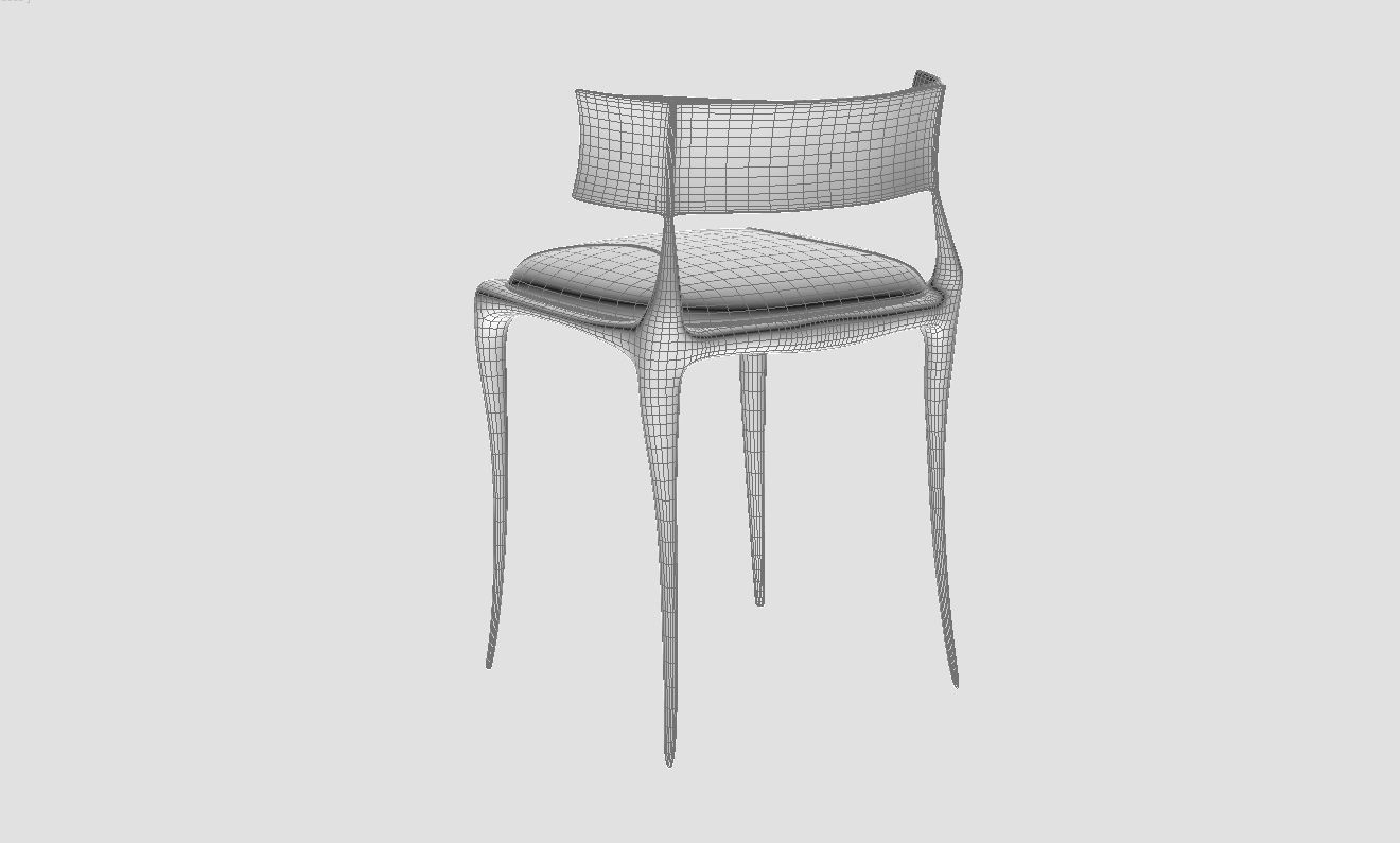 Aria Chair in Bronze by Paul Mathieu 3D model | CGTrader