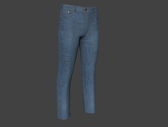 3D model TROUSERS denim pants VR / AR / low-poly | CGTrader