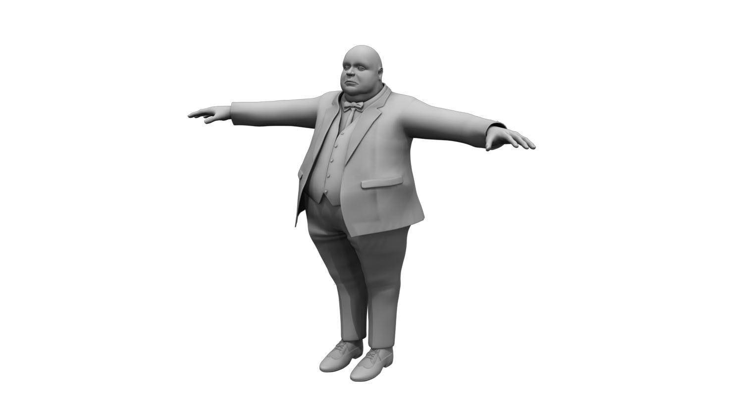 dwarf boss man 3d model 3D model | CGTrader