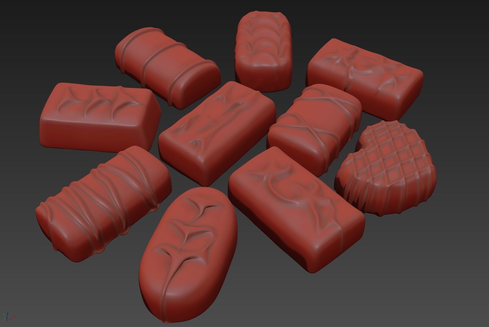 Chocolate Candies 03 3D model | CGTrader