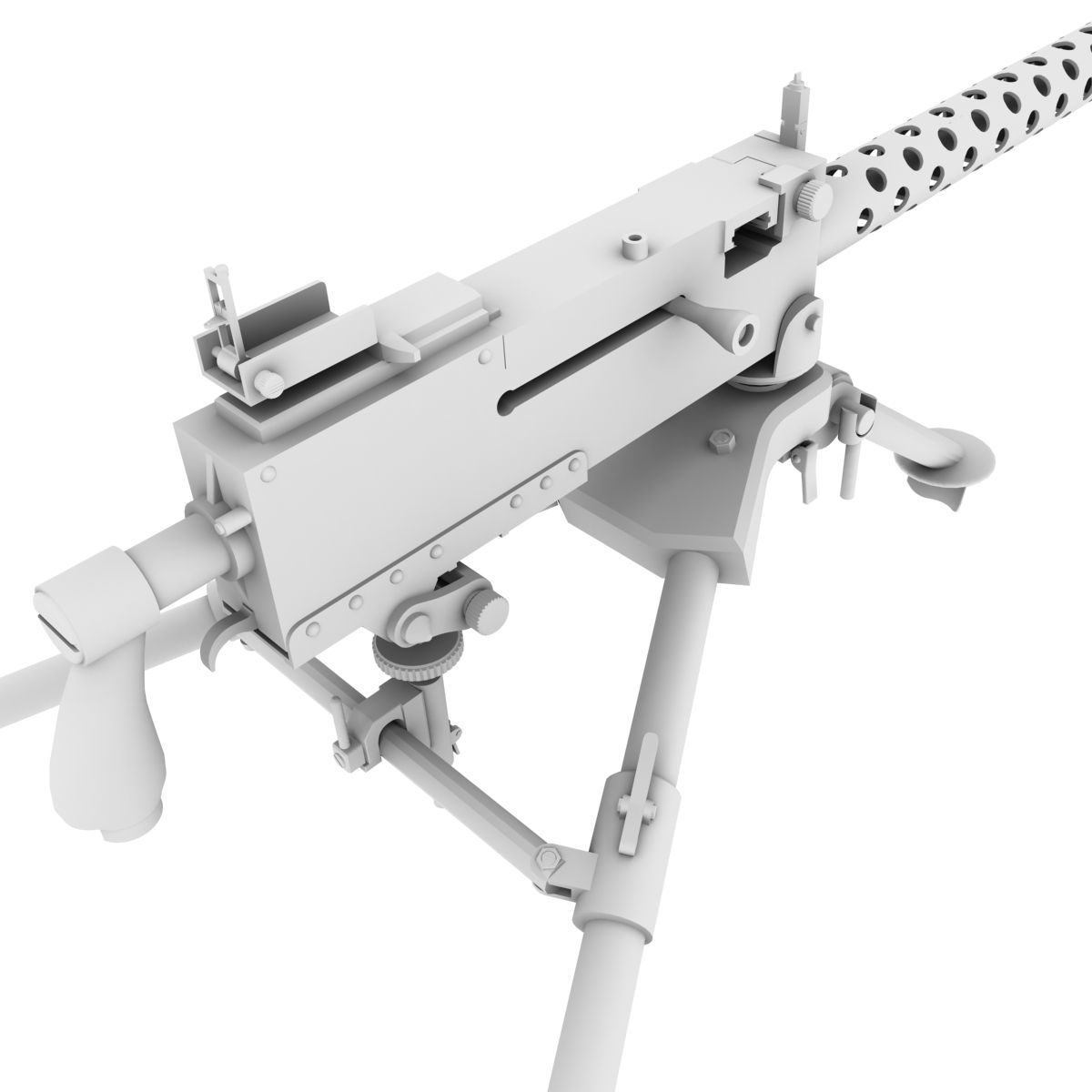 Browning M1919A4 3D model | CGTrader