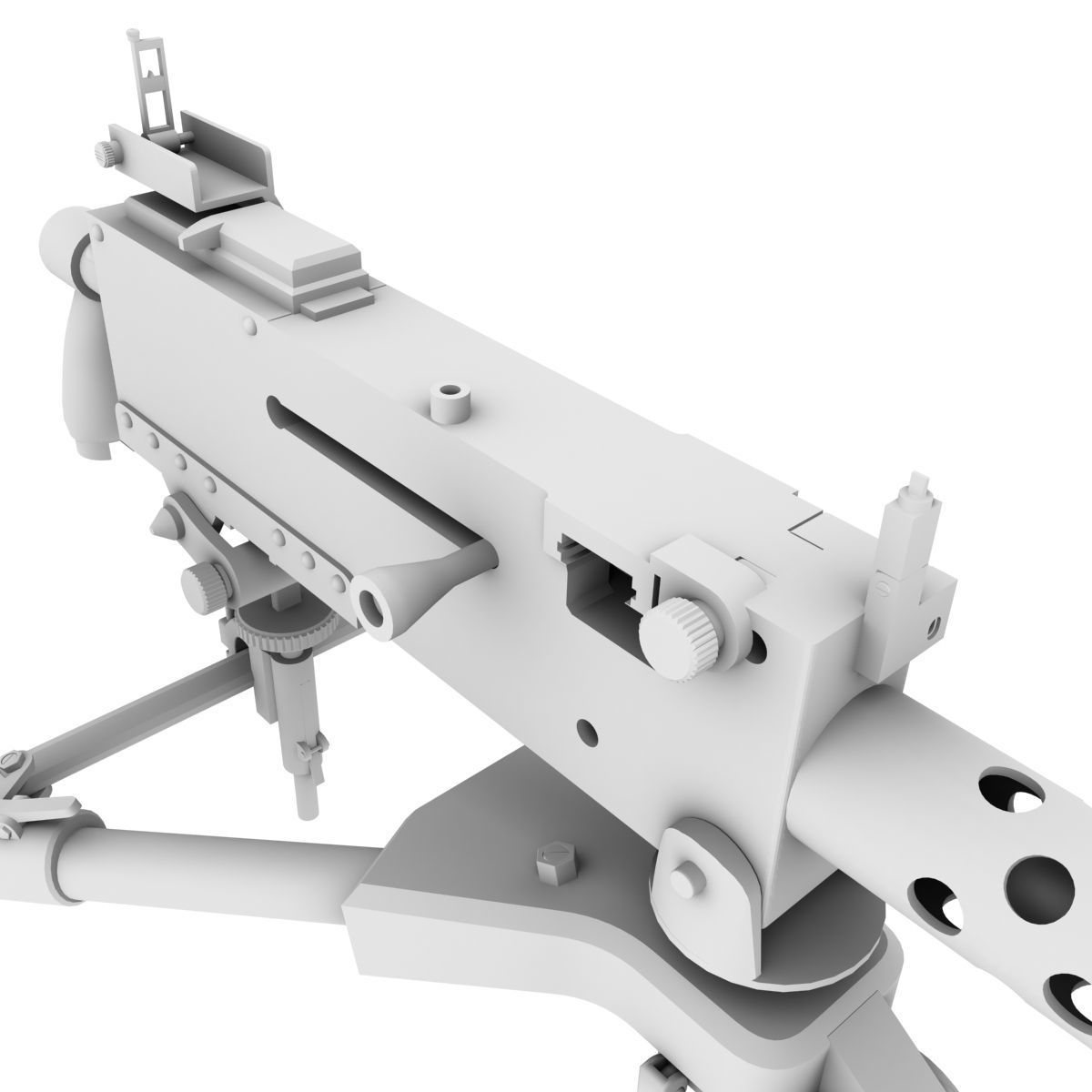 Browning M1919A4 3D model | CGTrader