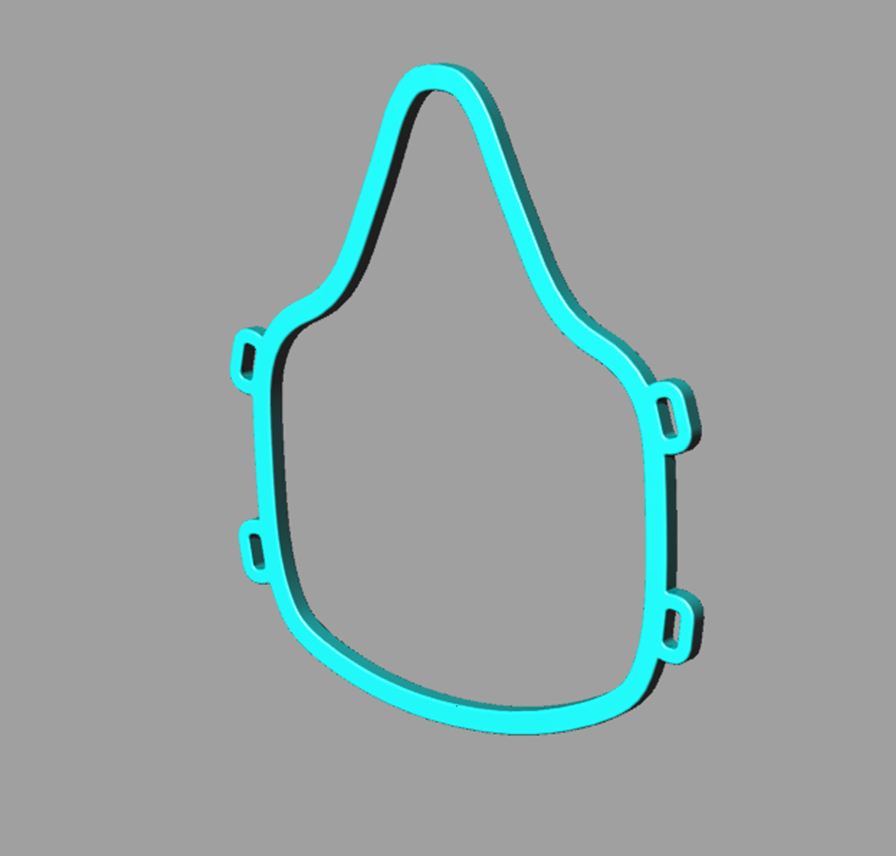 MINI SILHOUETTE MASK 3D EASY EASHABLE 3D COVID-19 free 3D model 3D ...